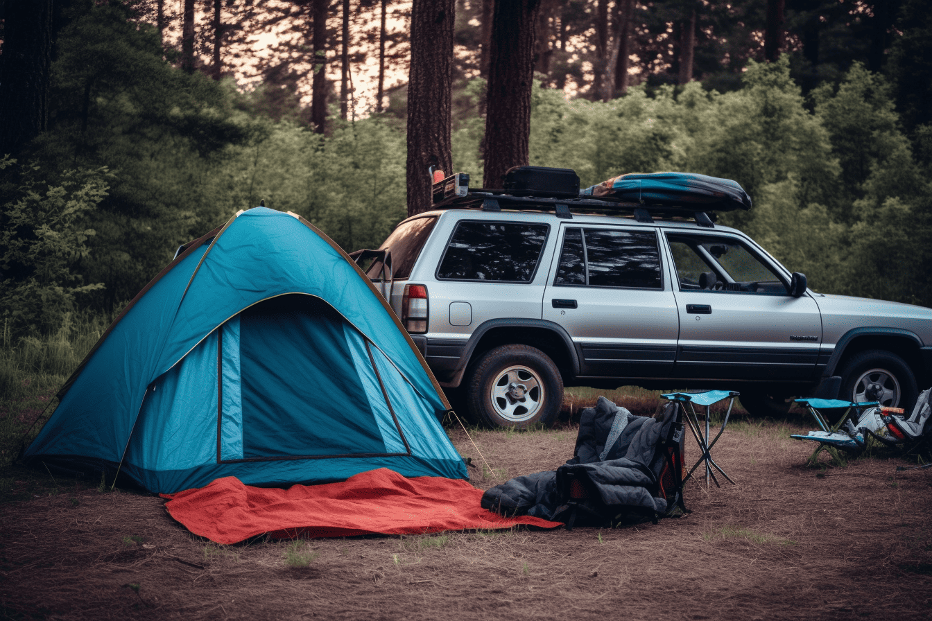 21 Simple Car Camping Hacks - Car and Tent